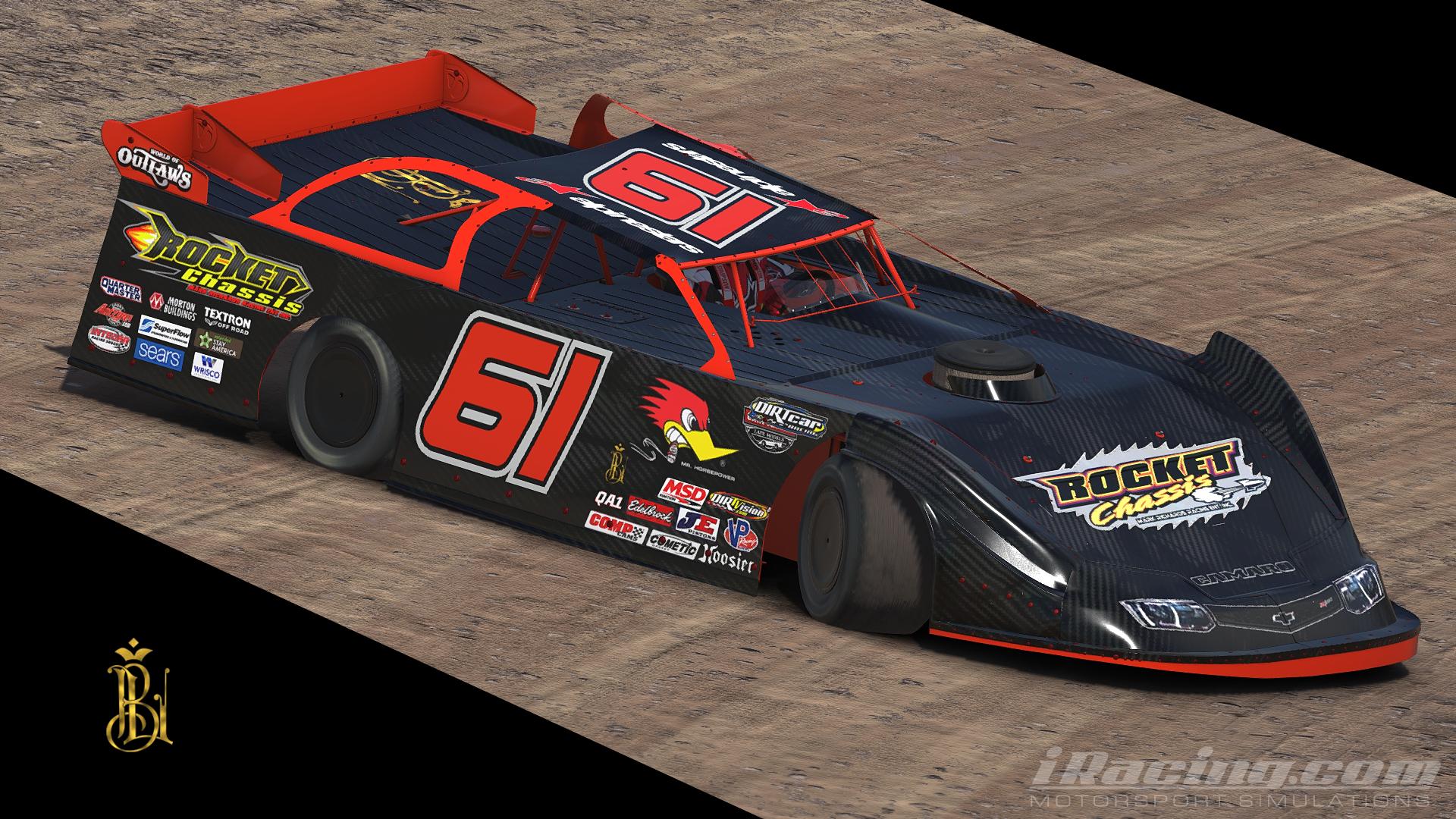 Dirt Late Model Carbon Fiber Black Smoke by Brandon Leimkuhler ...