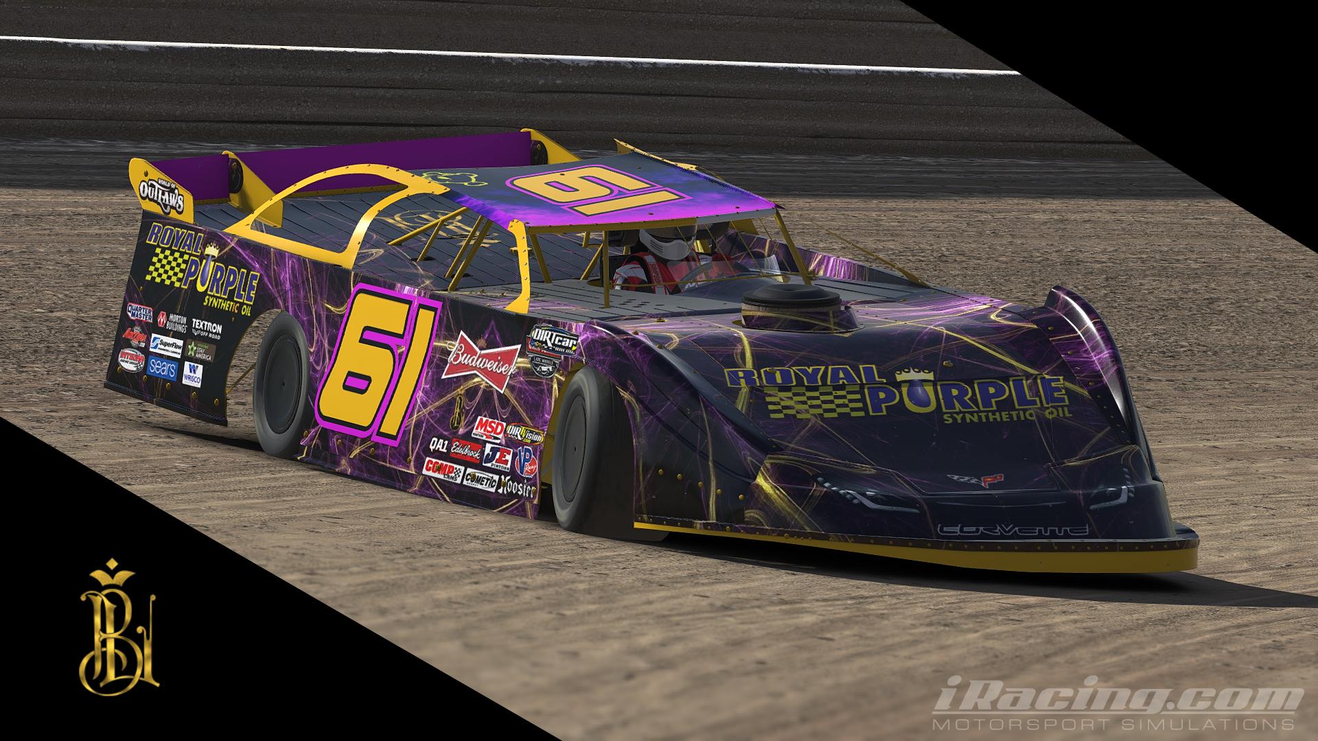 Dirt Late Model Royal Purple by Brandon Leimkuhler - Trading Paints