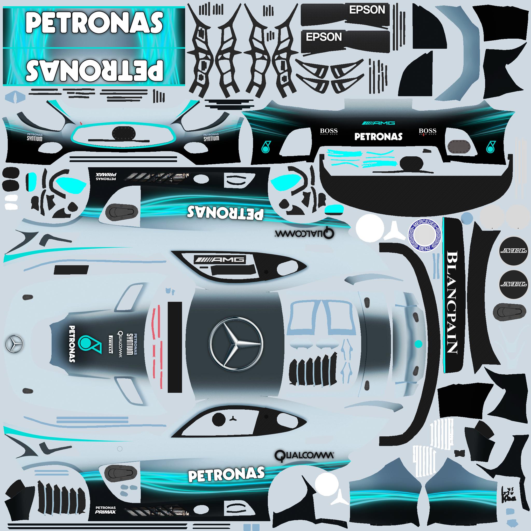 Mercedes AMG F1 W08 EQ Power+ by Justin S Davis - Trading Paints