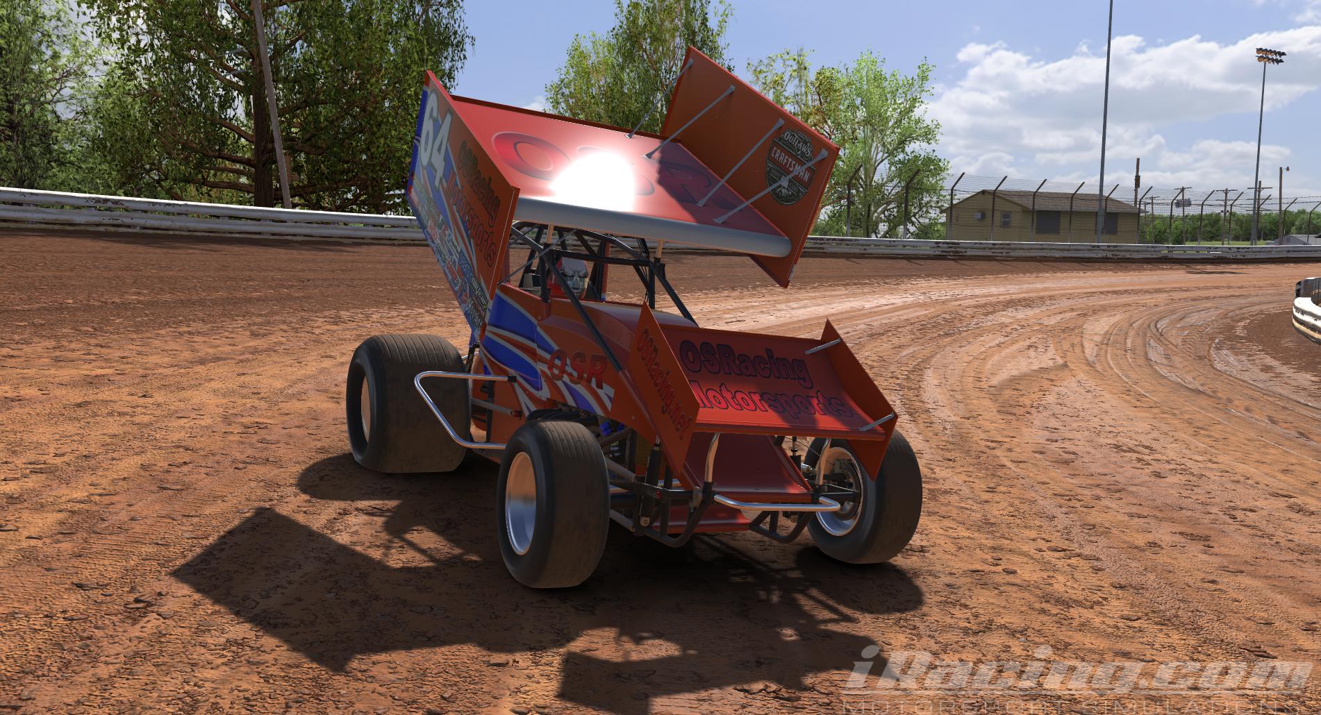 OSR Orange Sprint Car by Chris Heppe - Trading Paints