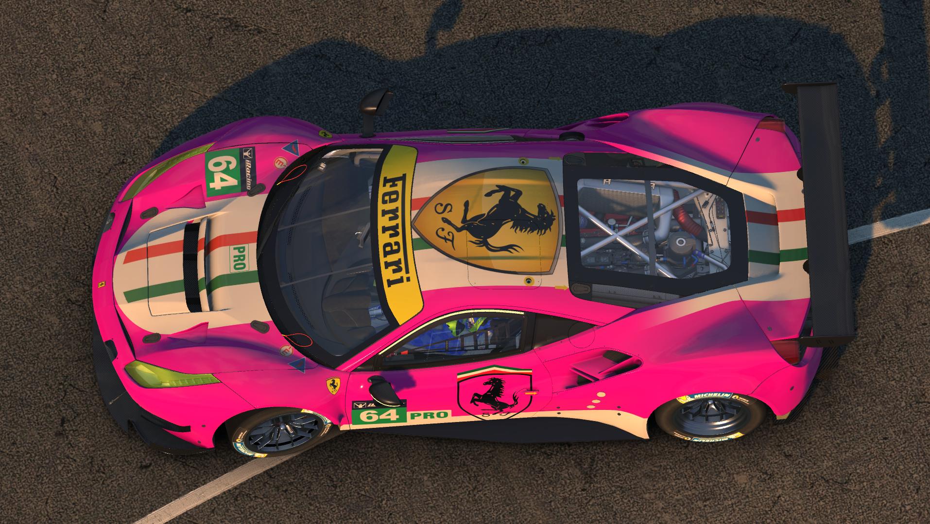Ferrari 488 GTE Pink by Alex López - Trading Paints