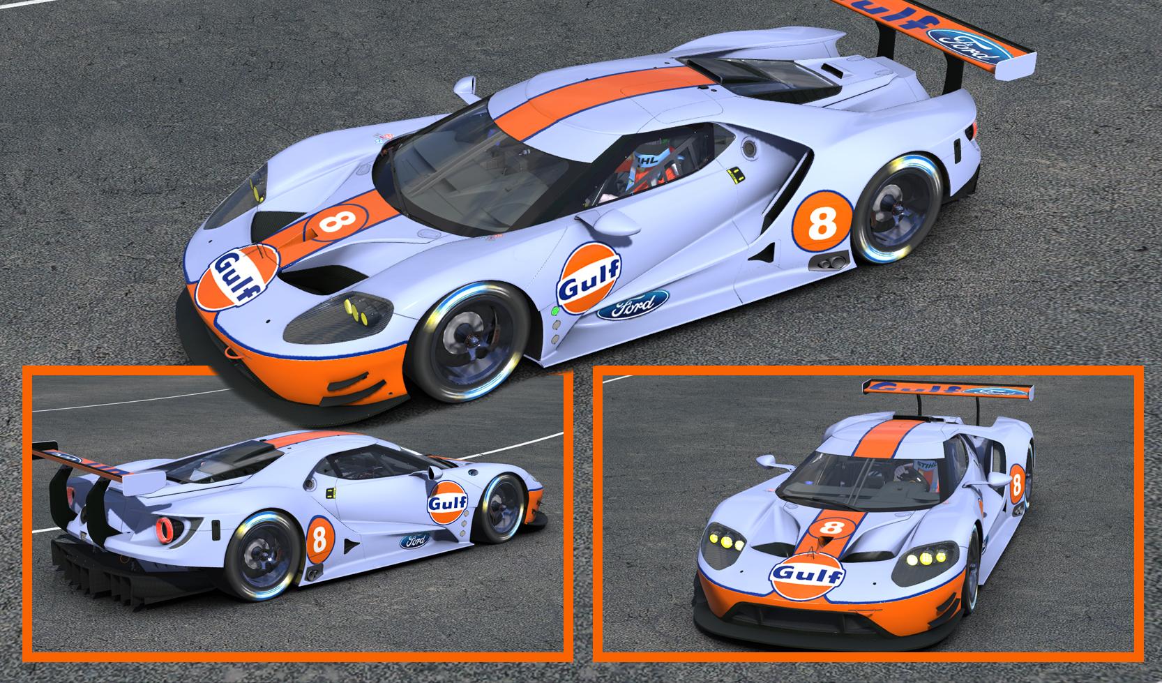 Ford GT 2017 Gulf by Clyde Coman - Trading Paints