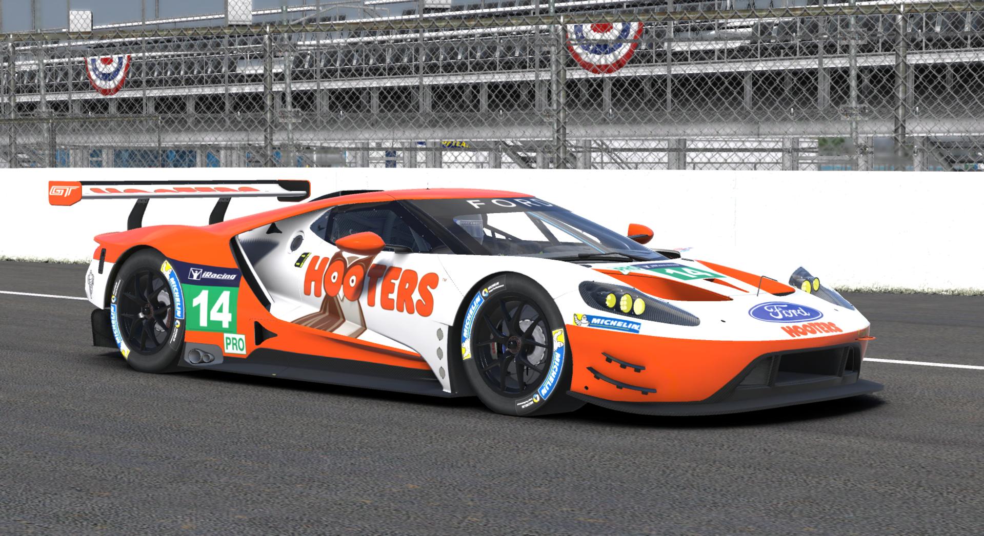Hooters Ford GT GTE by Jason M Stewart - Trading Paints