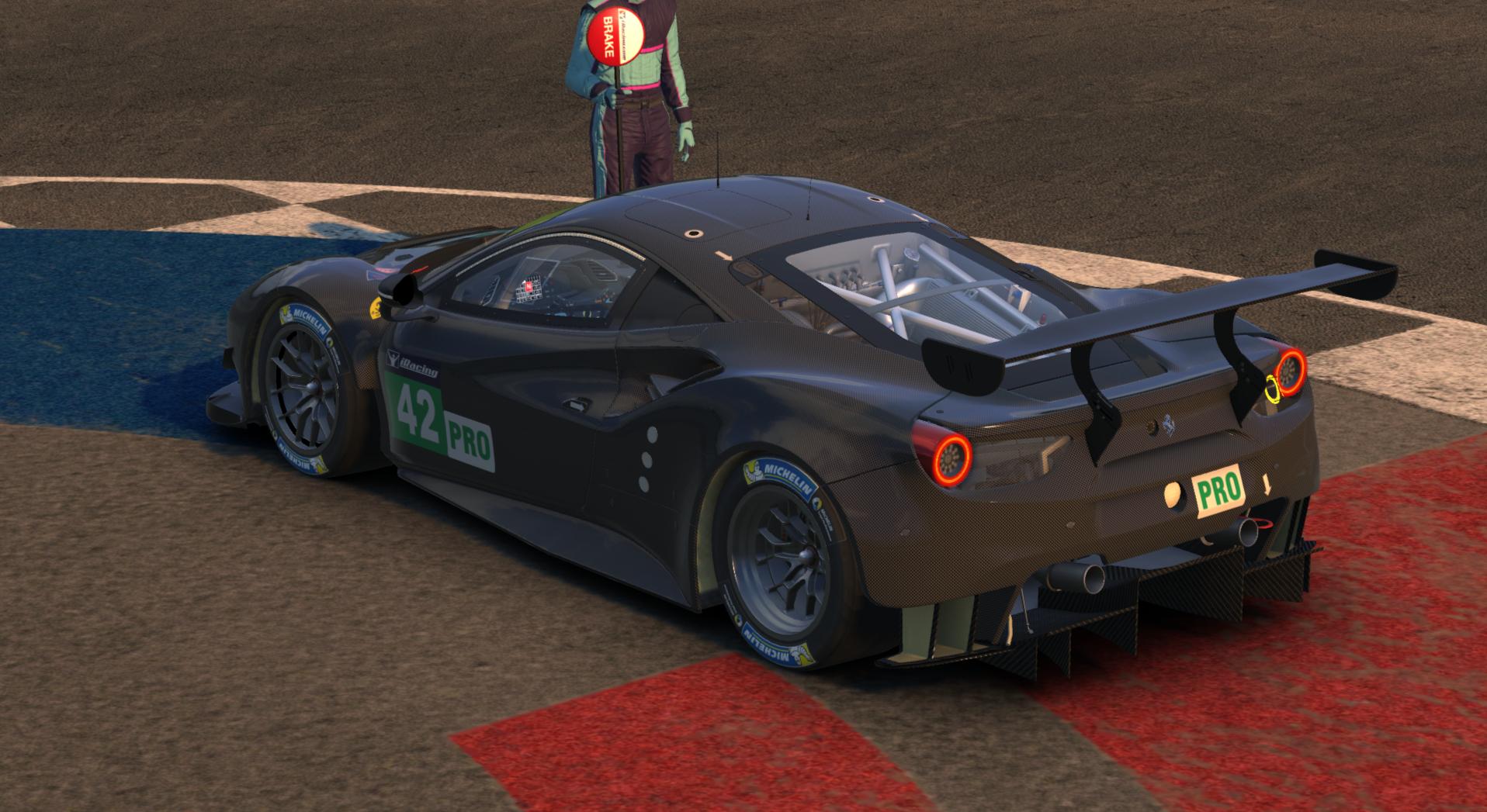 Carbon Fiber Ferrari 488 GTE by Jason M Stewart - Trading Paints