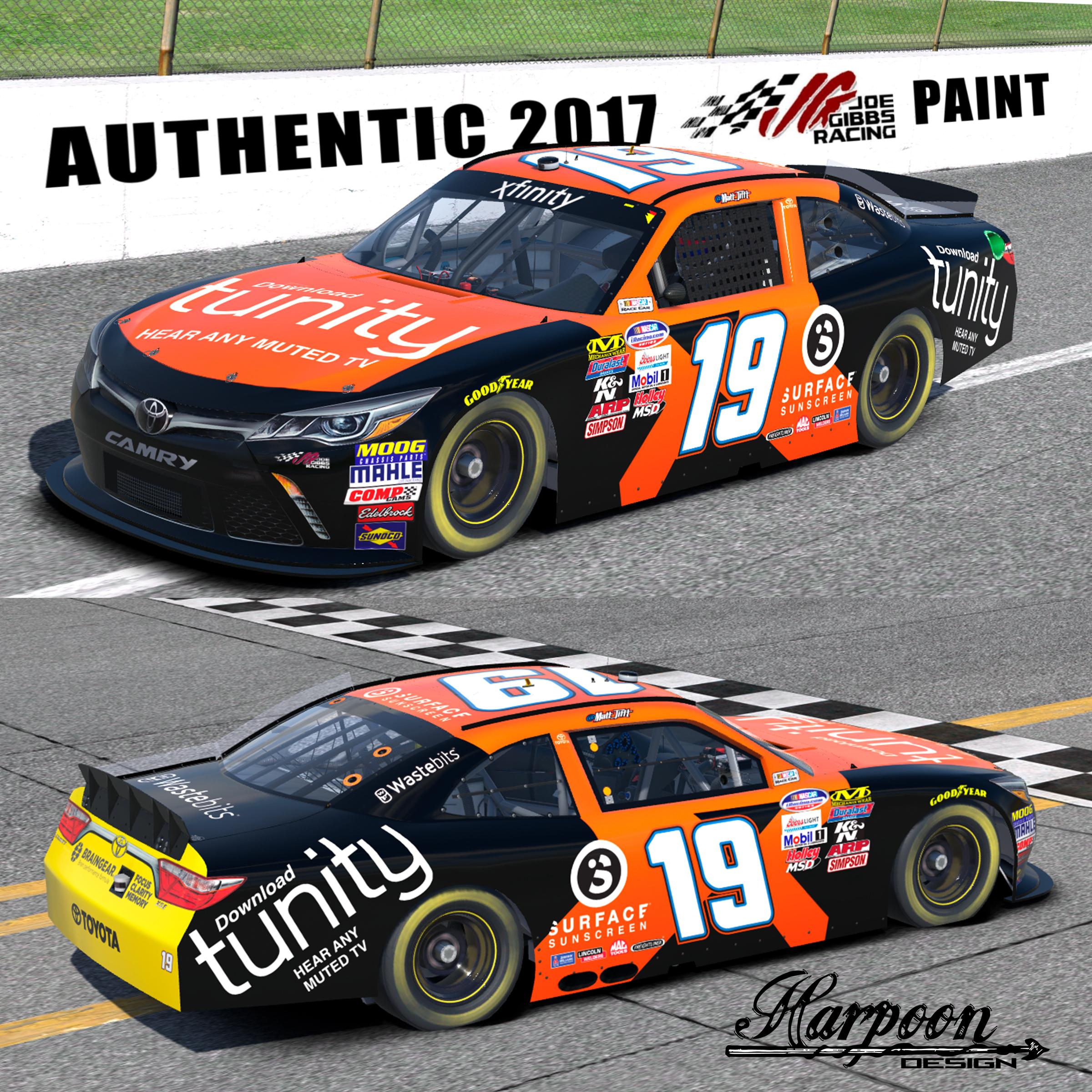 2017 JGR Authentic Matt Tifft Tunity Camry by Brantley Roden - Trading ...