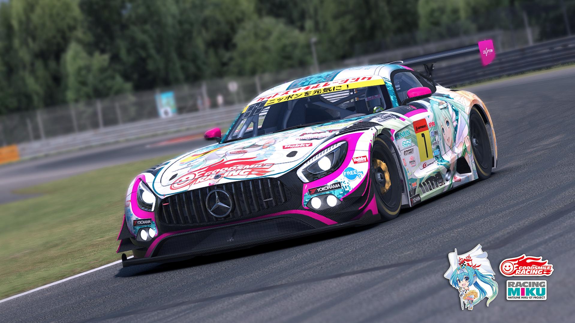 #4 Goodsmile Racing Miku Mercedes AMG (2017 Super GT) [Itasha] by ...
