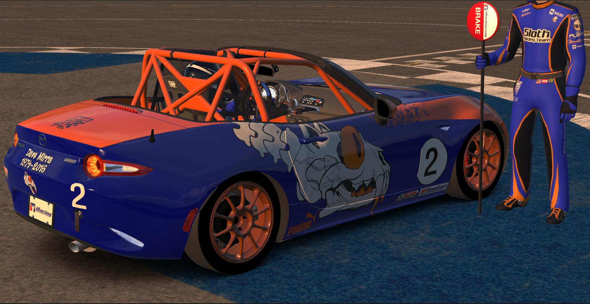 Sloth Racing driver suit by Will Boynton - Trading Paints