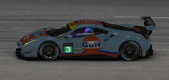 Gulf Ferrari 488 GTE by Allen M. - Trading Paints