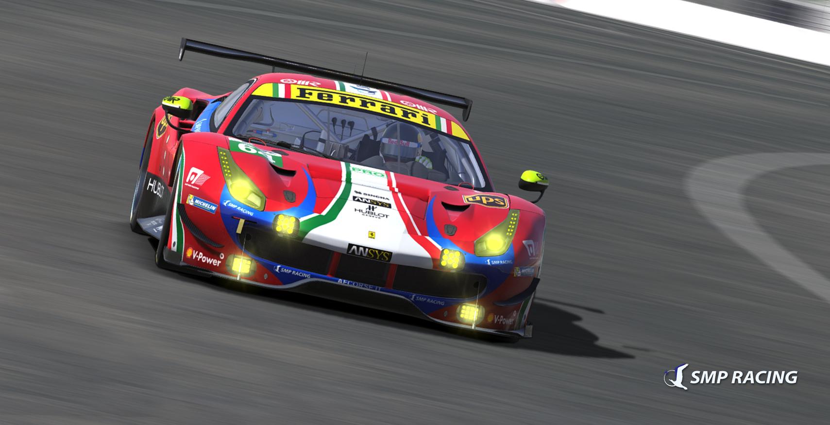 #71 AF Corse / SMP Racing Ferrari 488 GTE (2017 24hr Le Mans) by Justin ...