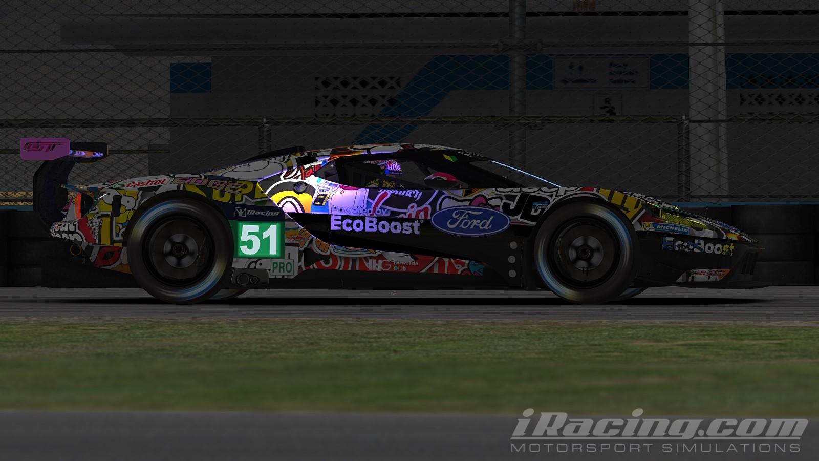 Sticker Bomb Ford GT 2017 by Gregory Kraus - Trading Paints