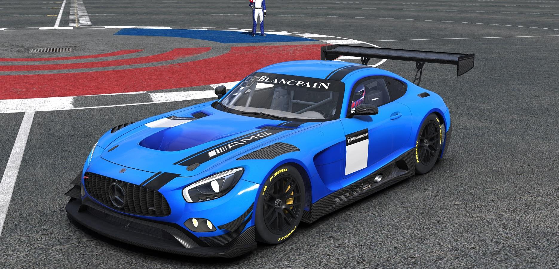 Electric Blue Mercedes AMG GT3 by Chris Bull - Trading Paints