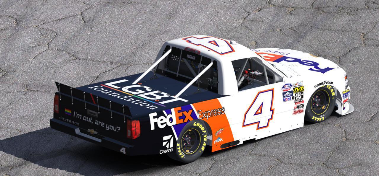 NASCAR #4 FedEx Express Chevy (Fictional) by Dion Iseger - Trading Paints