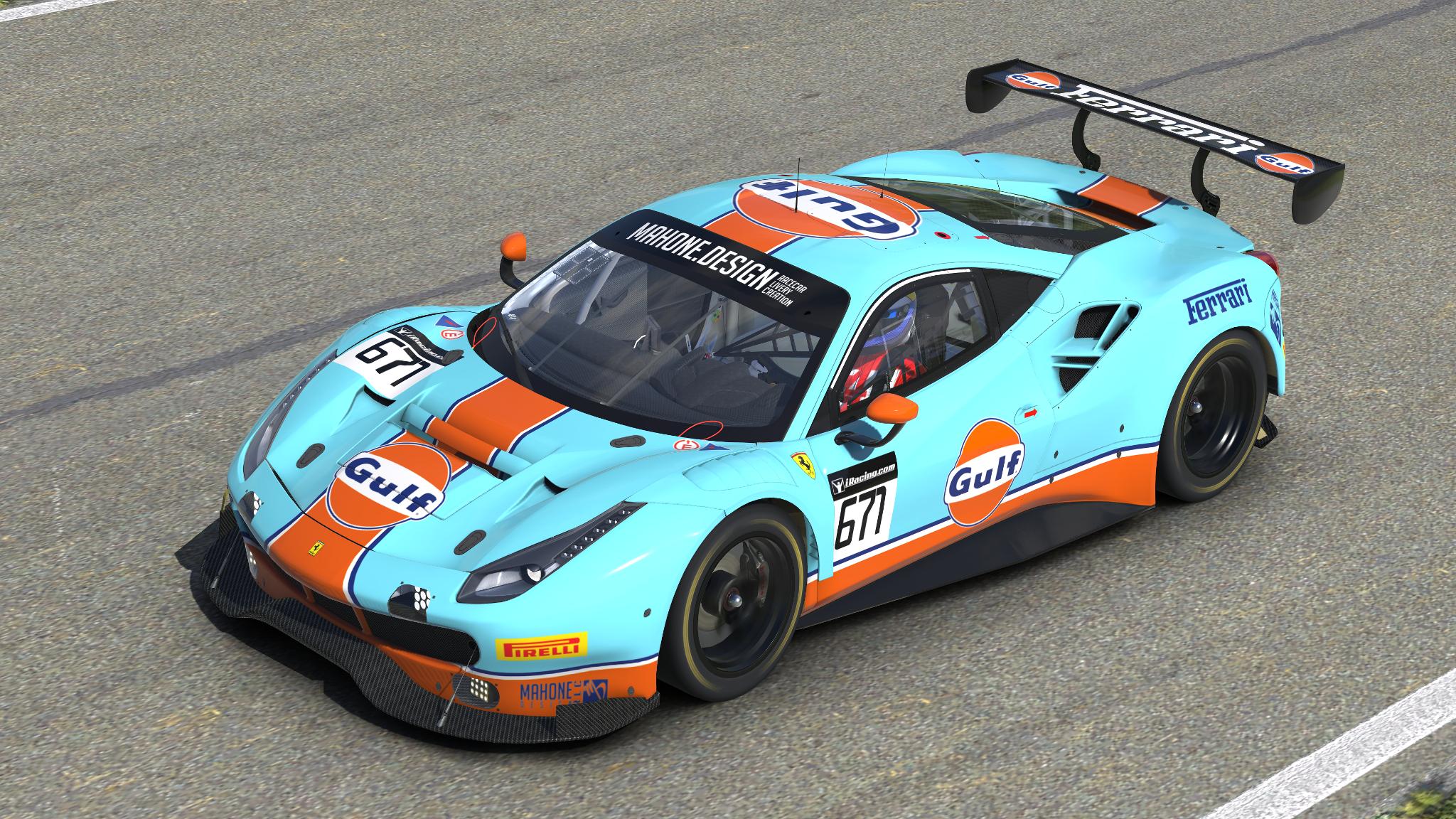 Gulf Oil Ferrari GT3 by Anthony Mahone - Trading Paints