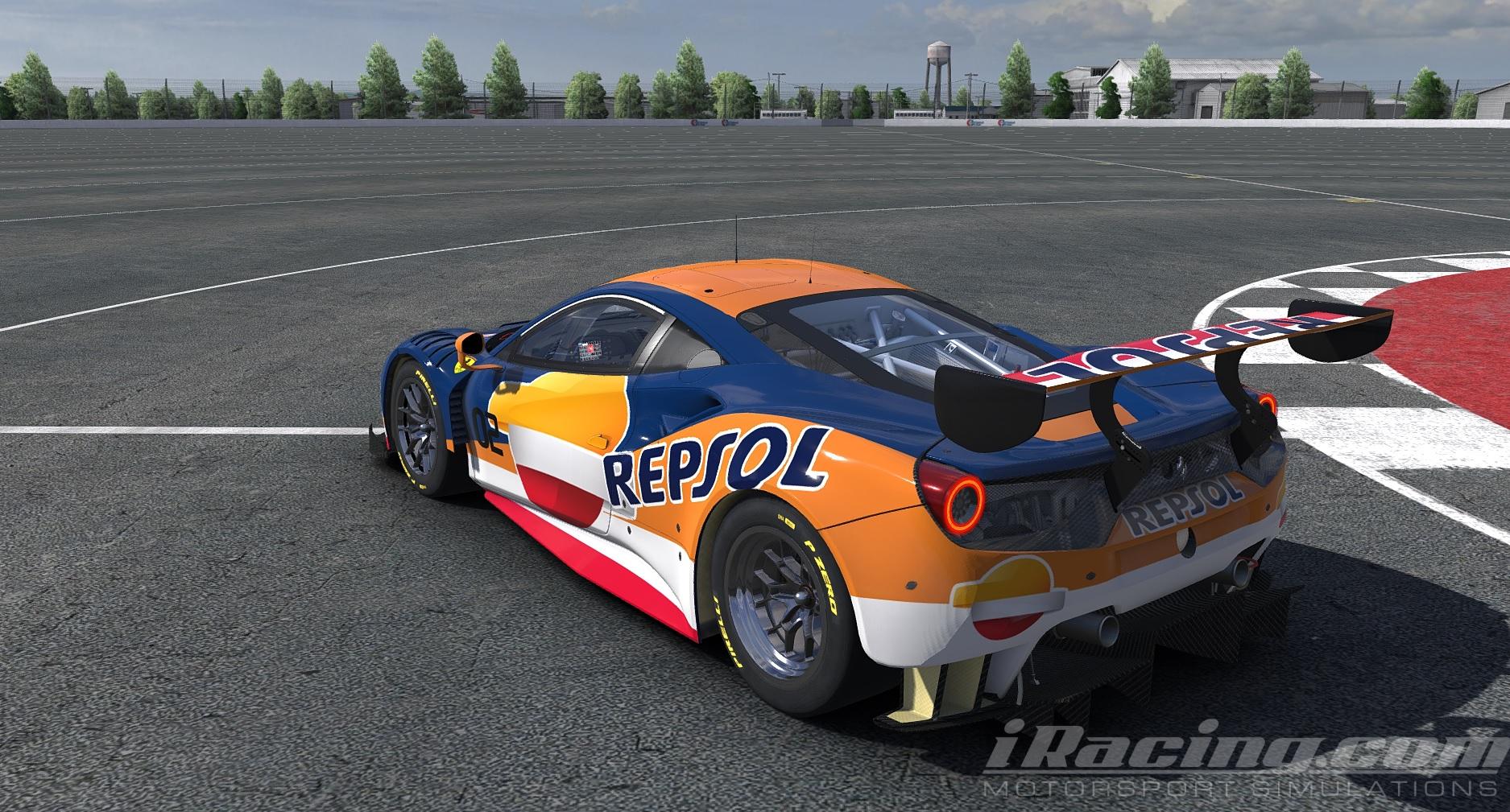 Repsol Motor oil Ferrari 488 GT3 by Chris Bull - Trading Paints