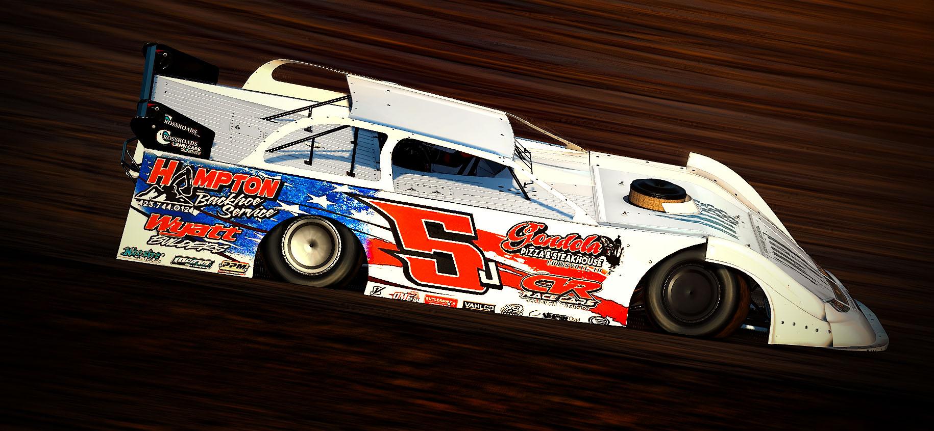 Jesse Lowe Late Model with Spec Map by Howard Weaver - Trading Paints