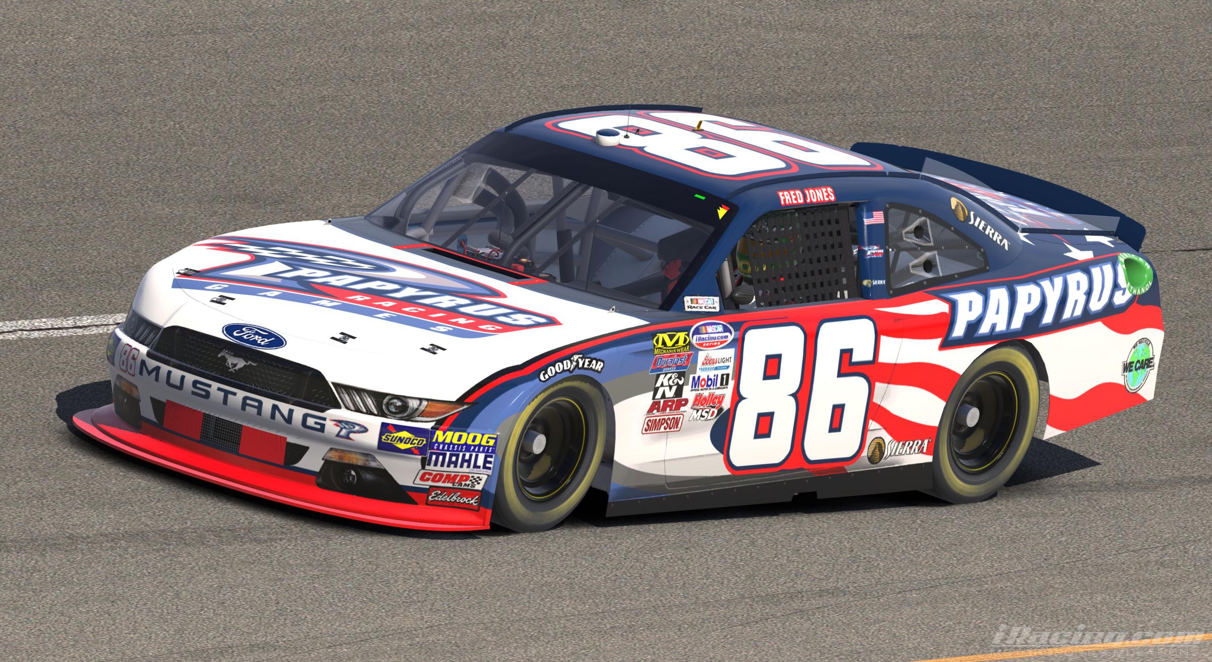 Papyrus Racing Games / Sierra NR2003 Fred Jones XFINITY Mustang by ...