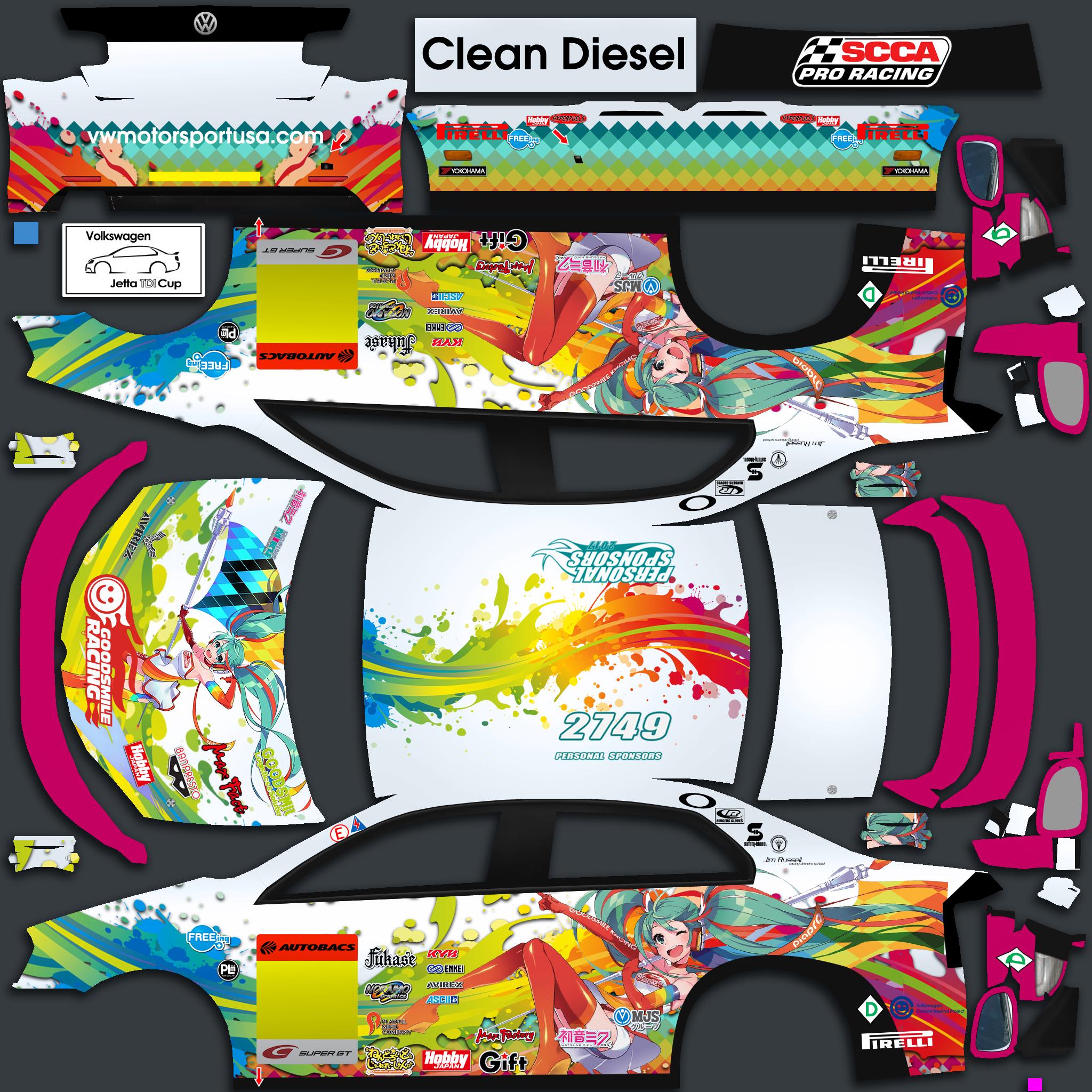 Goodsmile Racing VW Jetta TDI (Itasha) by Justin S Davis - Trading Paints