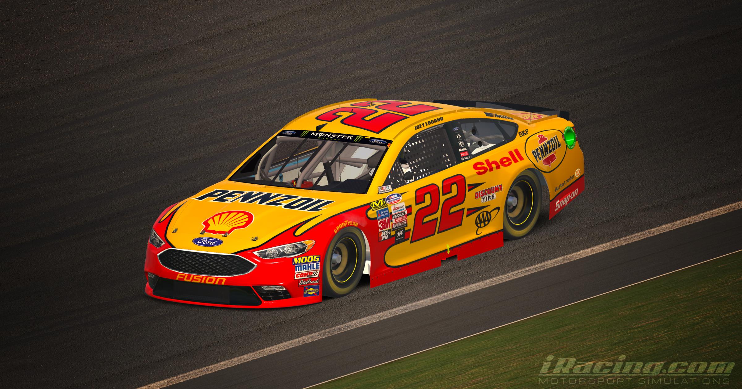 Joey Logano 2018 Shell Pennzoil by Tyler King - Trading Paints