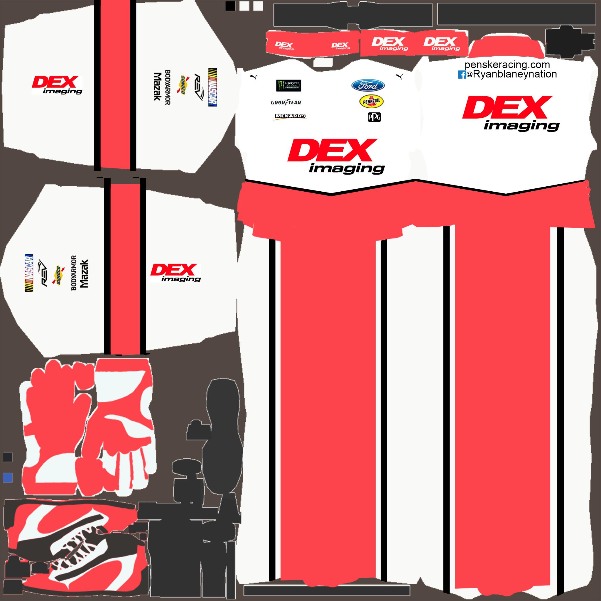 2018 Ryan Blaney Dex imaging by Dale B. - Trading Paints