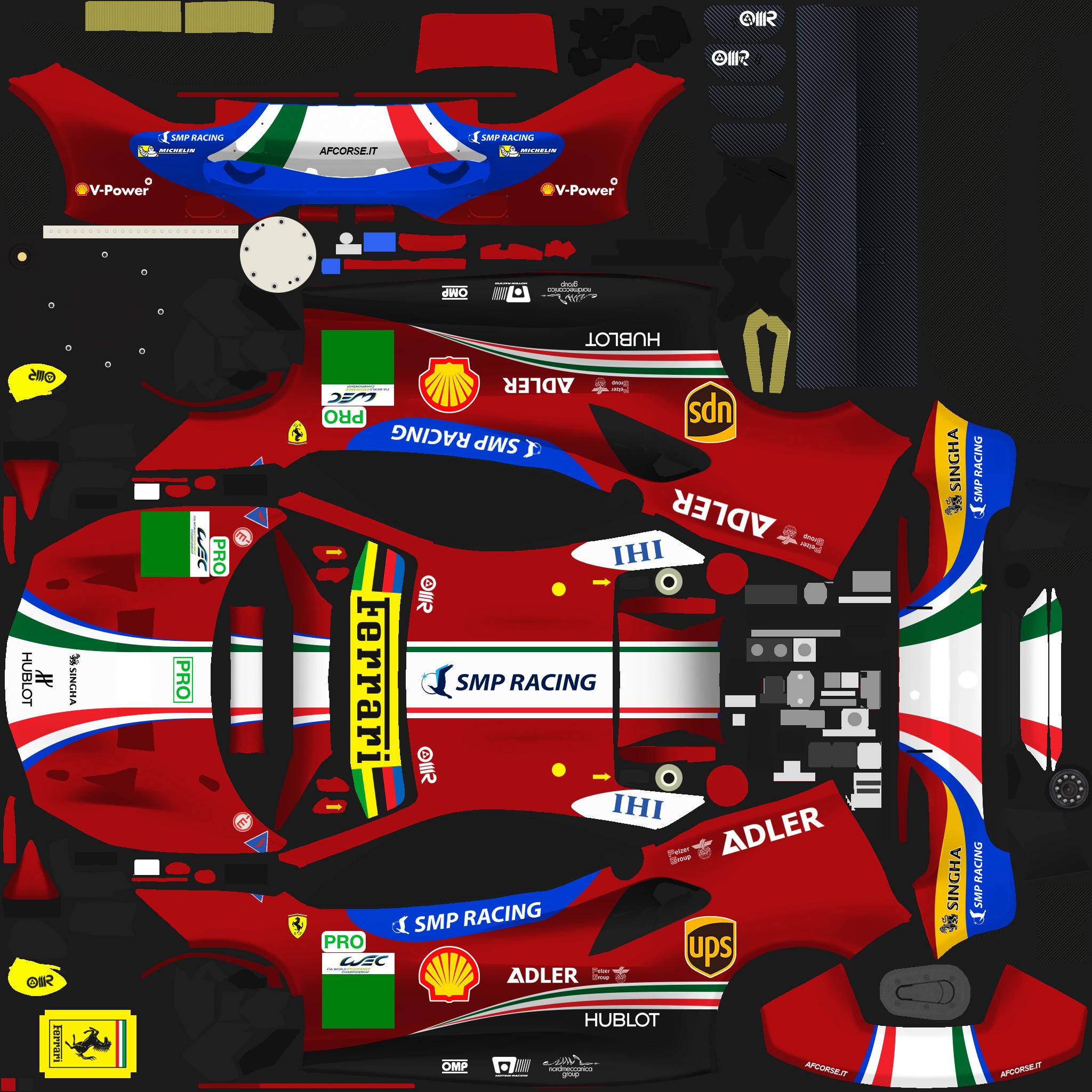 #51 AF Corse / SMP Racing Ferrari 488 GTE (2018 WEC) by Justin S Davis ...