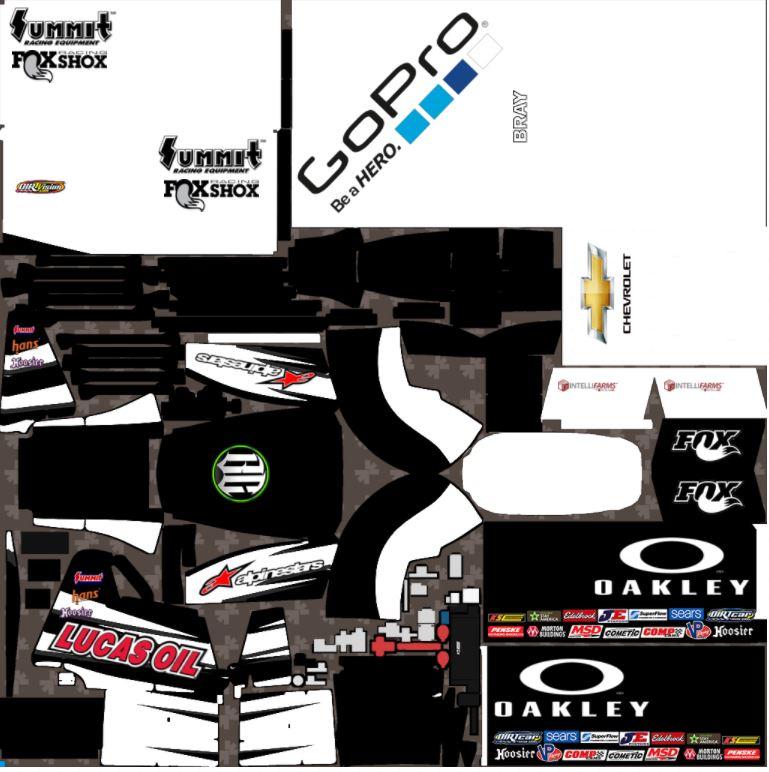 dirt sprint car scheme by Kody Bray - Trading Paints