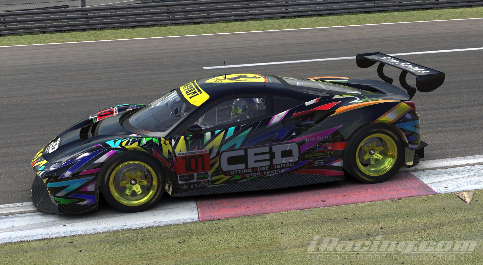 CED Motorsports Ferrari GT3 custom paint (Black) by Marshall W ...