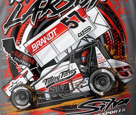 Kyle Larson #57 Brandt Finley Farms Special 2018 World of Outlaws by ...