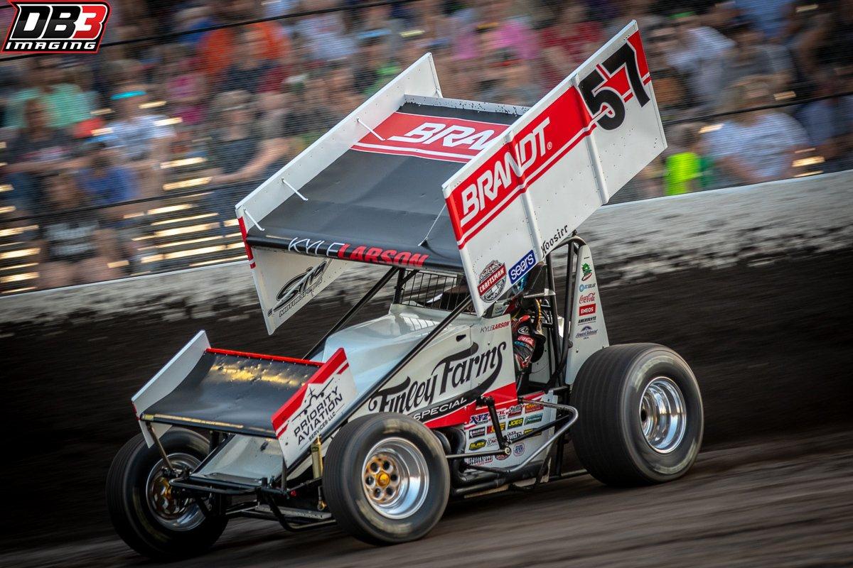 Kyle Larson #57 Brandt Finley Farms Special 2018 World of Outlaws ...