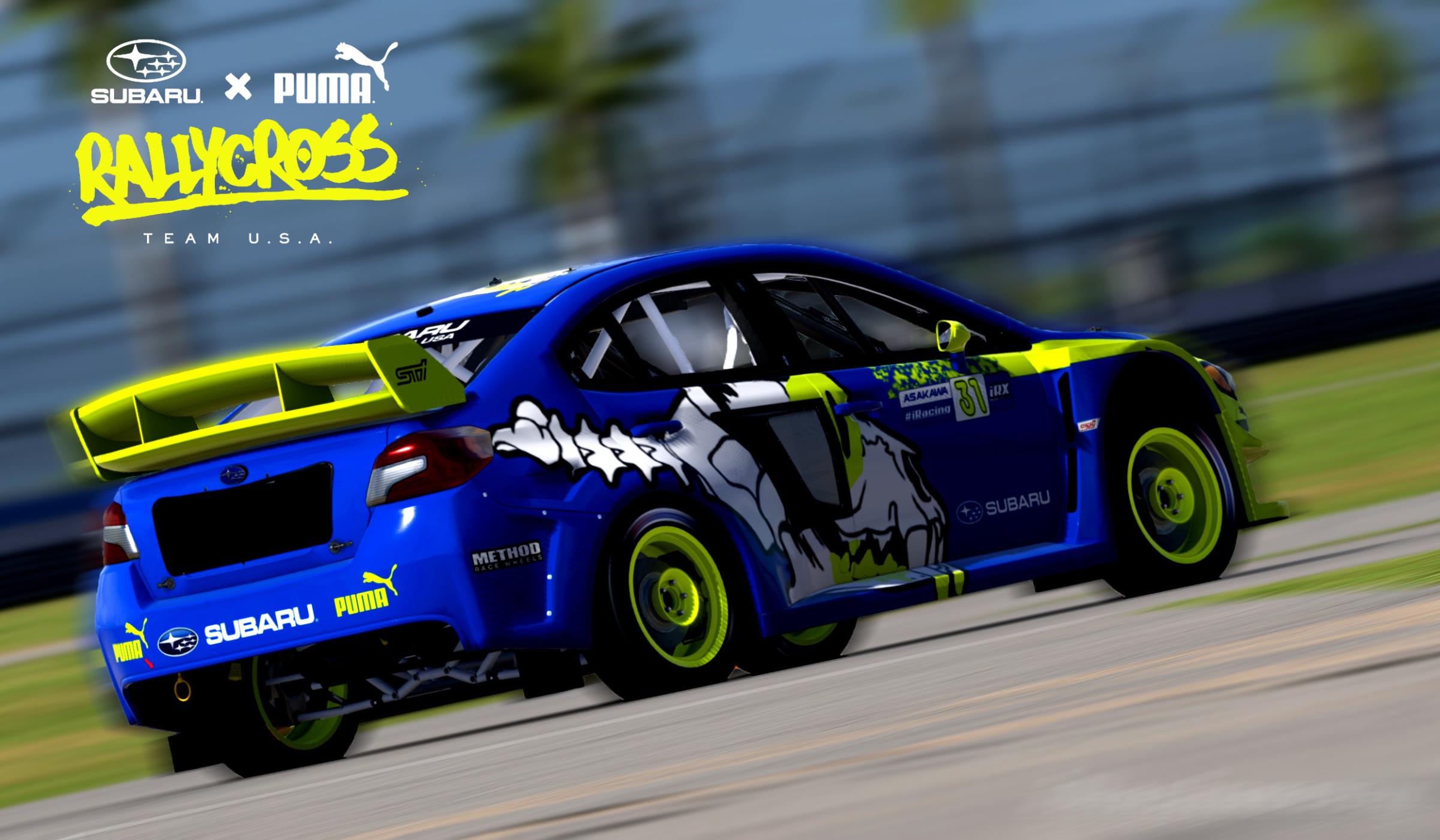 SUBARU X PUMA Rallycross subaru blue lime yellow by Yuji Asakawa ...