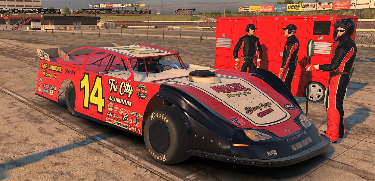 LARRY MOORE 1981 WORLD 100 WINNING CAR by Byron Morris - Trading Paints