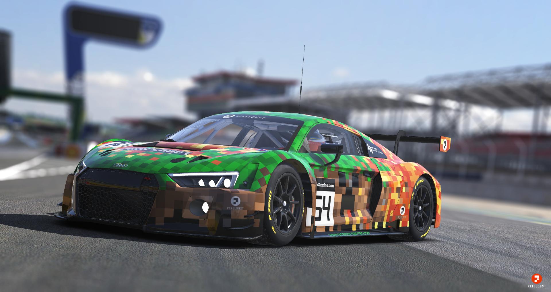 Audi R8 LMS GT3 Minecraft by Joachim Ljunggren - Trading Paints