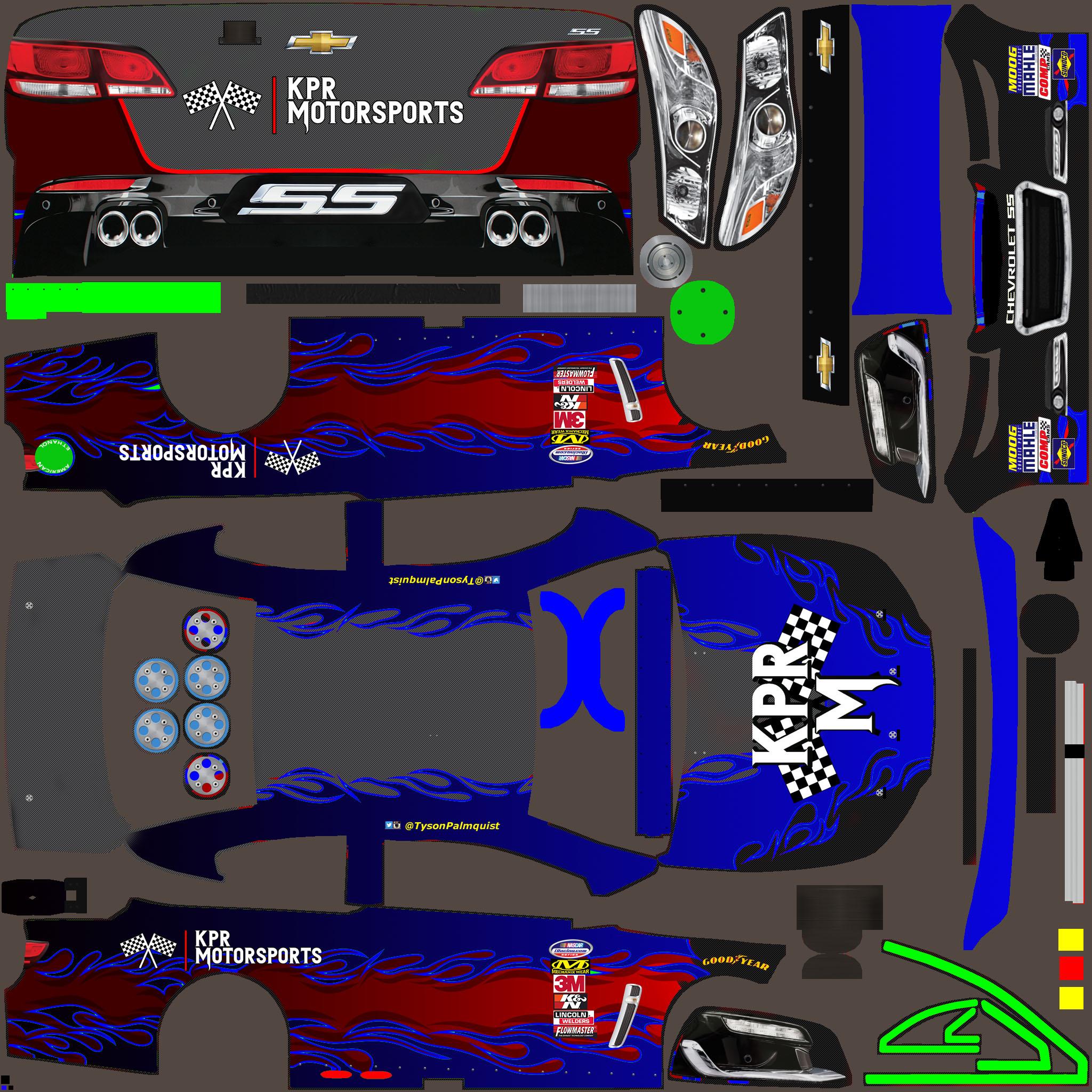 KPR Motorsports Blue Paint by Dustin Kleba - Trading Paints