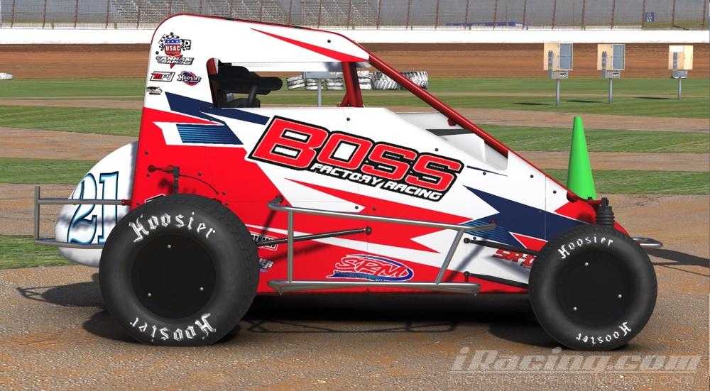 Karter Sarff 2018 Boss Factory SRM Midget by Zach Podunajec - Trading ...