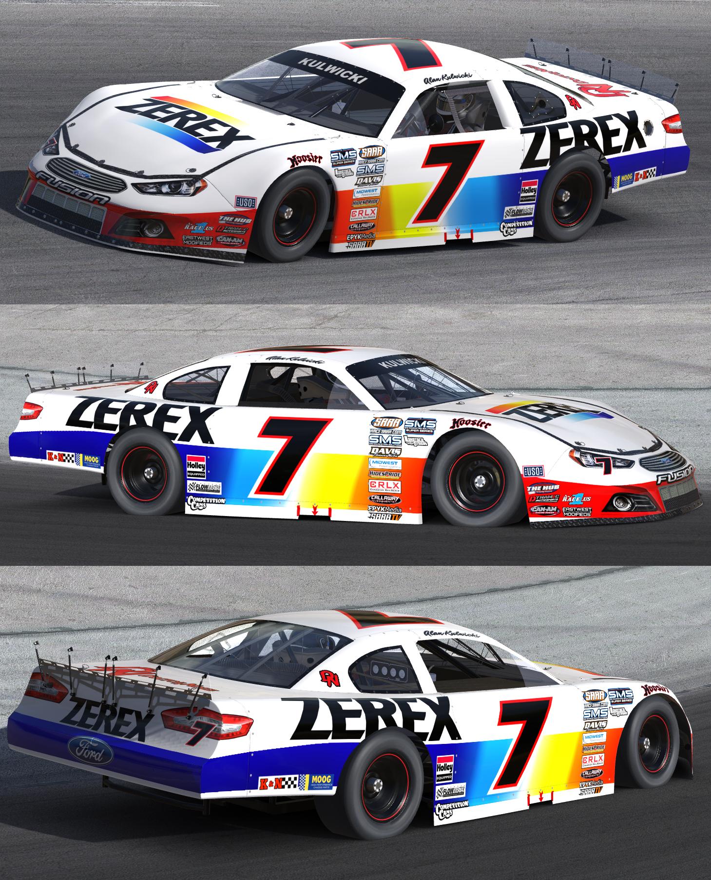 Zerex Ford Fusion throwback - Alan Kulwicki by Bill Martin - Trading Paints
