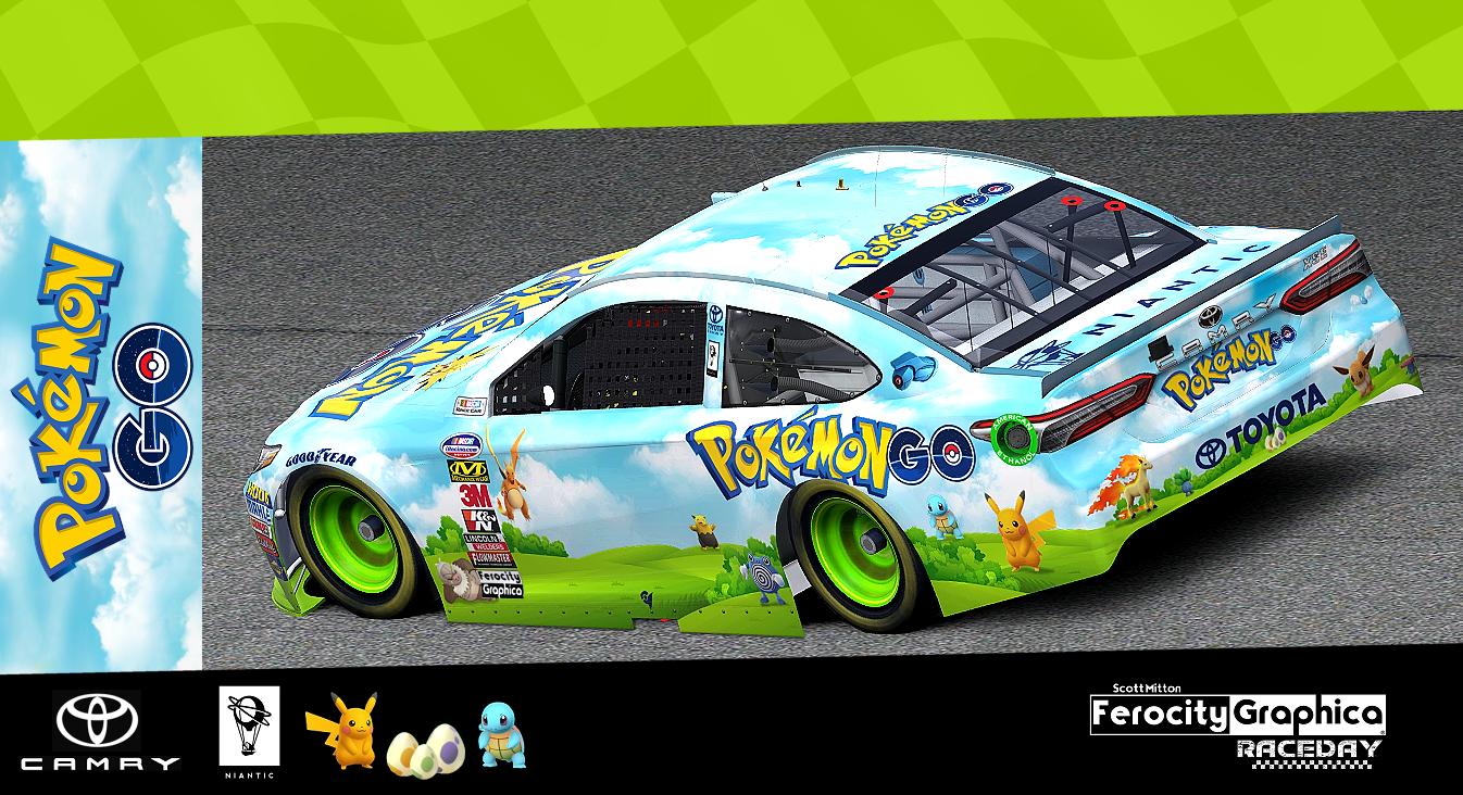 Pokemon Go! NASCAR Toyota Camry Cup Series by Scott Mitton - Trading Paints