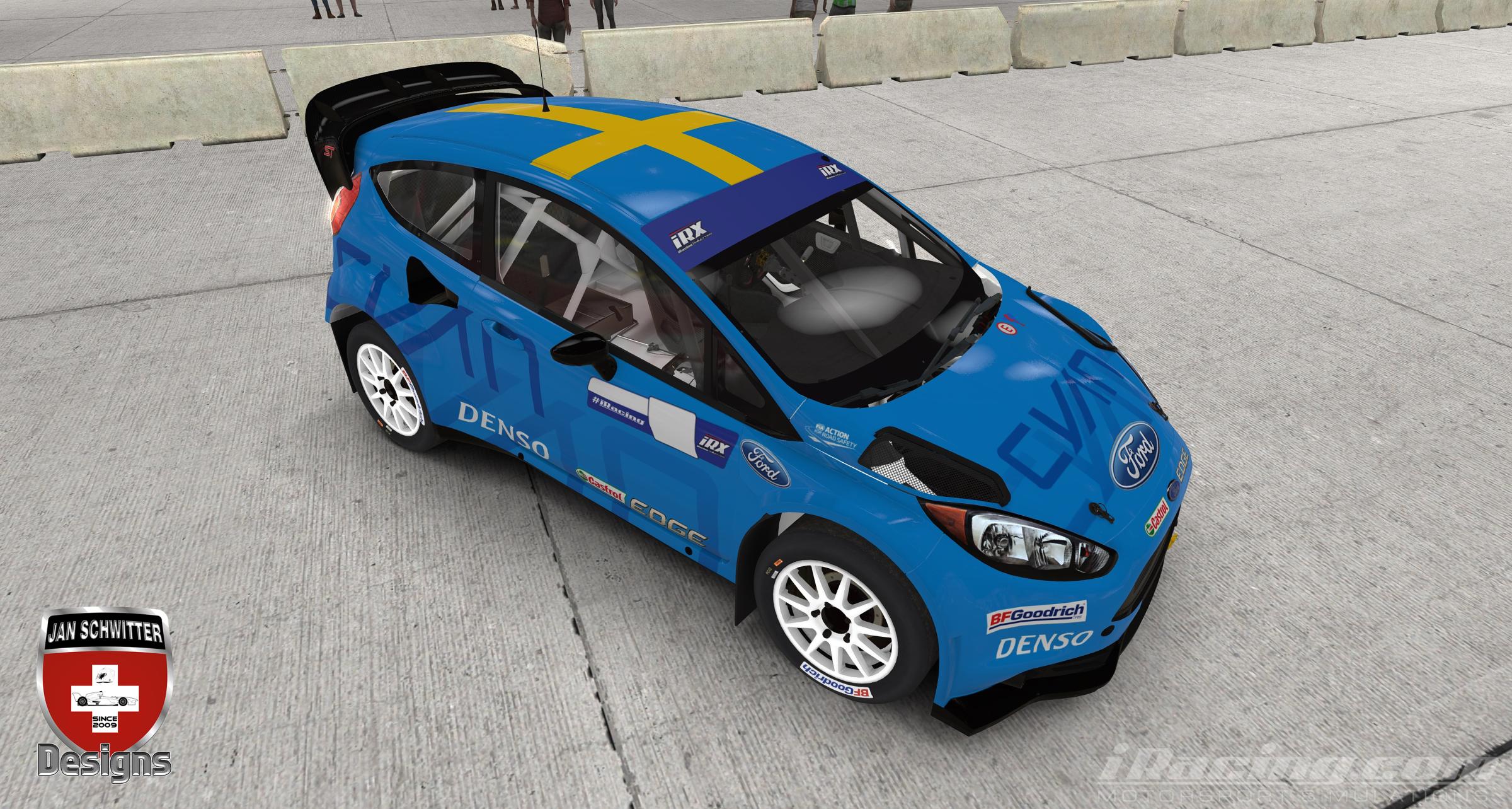 Ford Fiesta ST GRC - Cyan Racing 2017 by Jan Schwitter - Trading Paints
