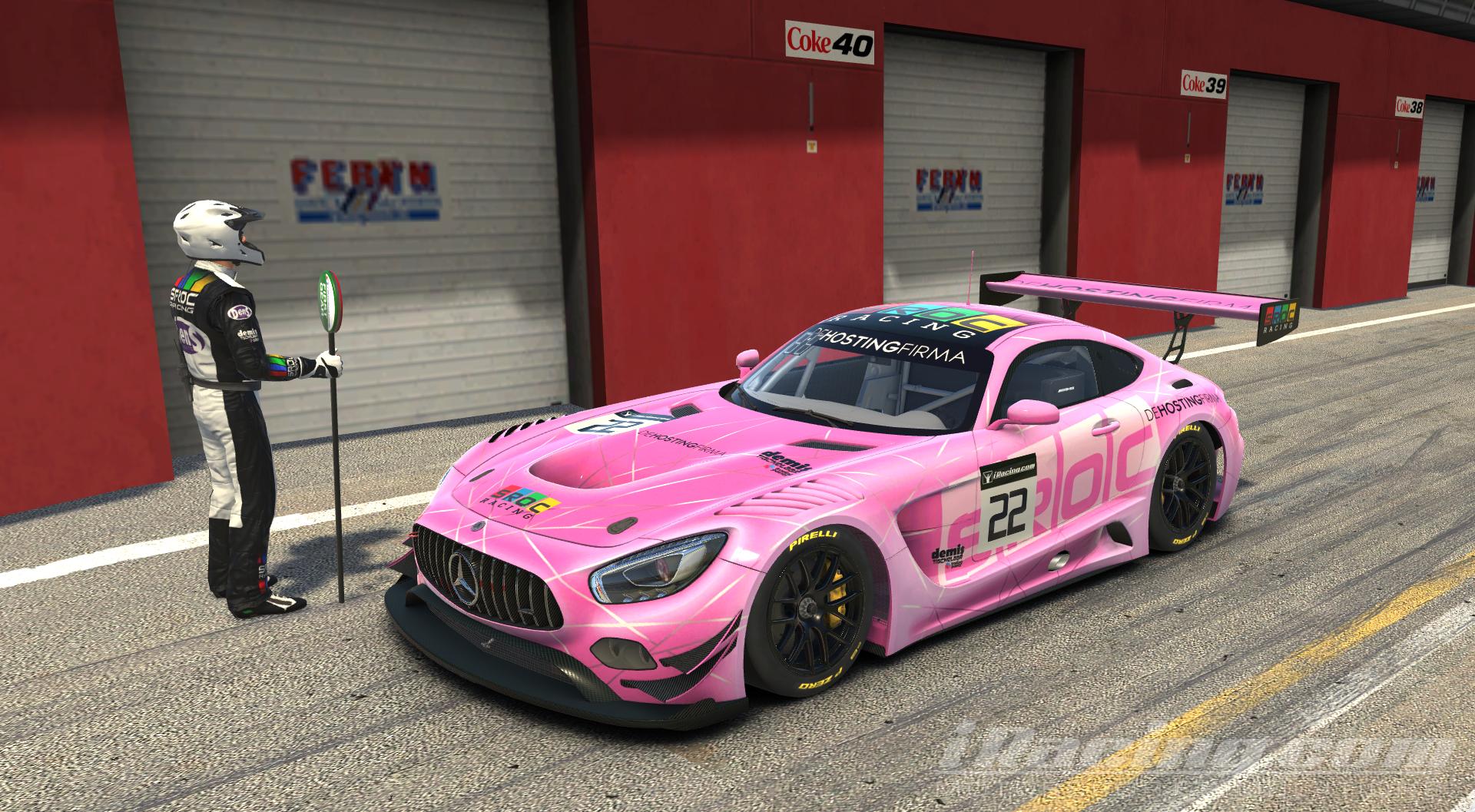 Mercedes AMG GT3 SROC Pink by Demis Tigchelaar - Trading Paints