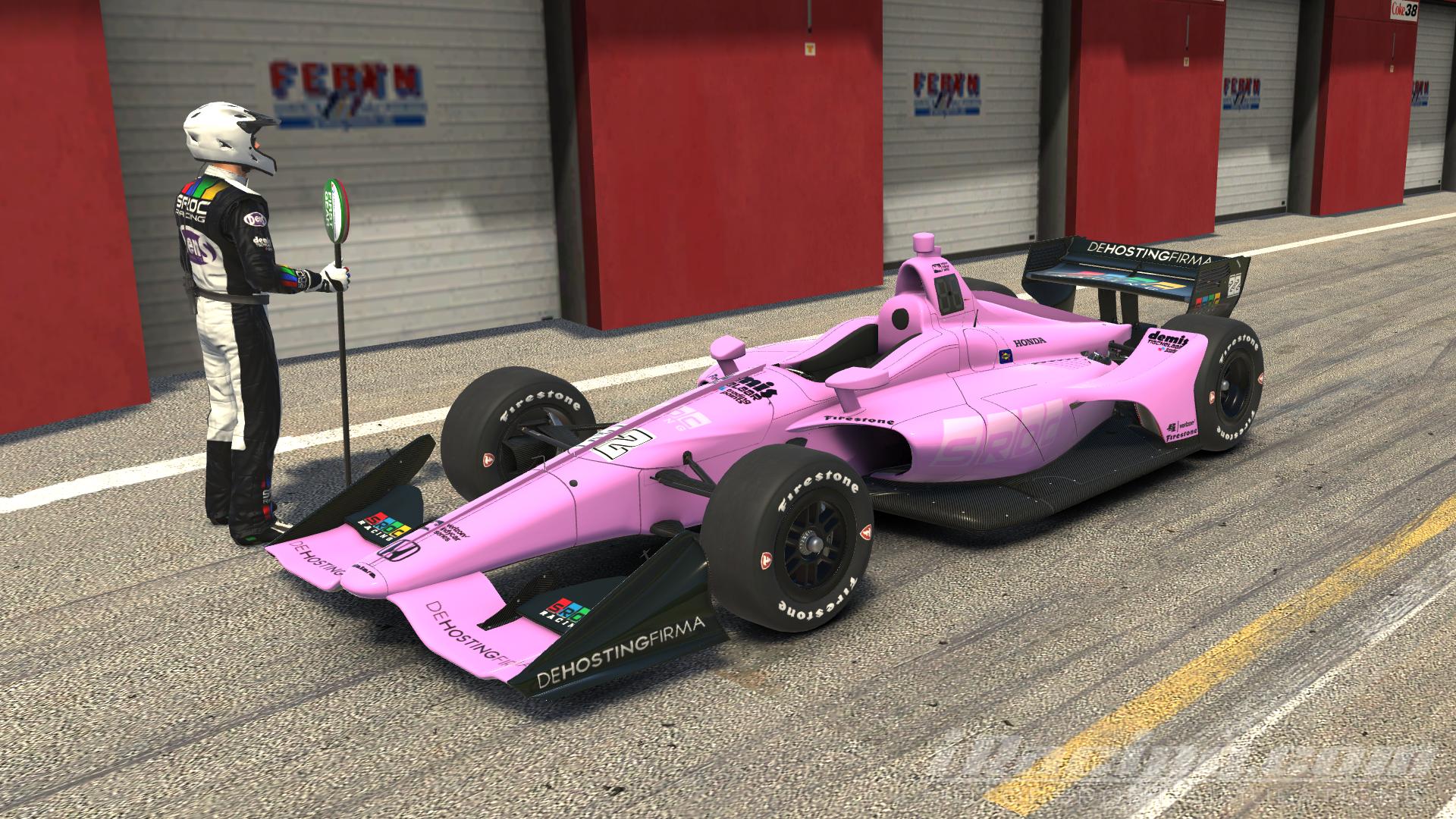 Indycar Dallara IR18 SROC Pink by Demis Tigchelaar - Trading Paints