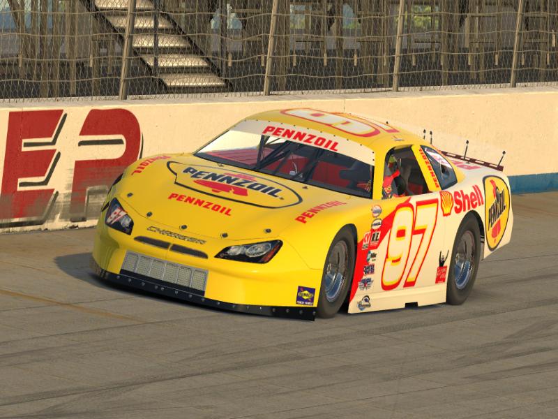 Shell Pennzoil Super Late Model: Yellow by JW Salyers - Trading Paints