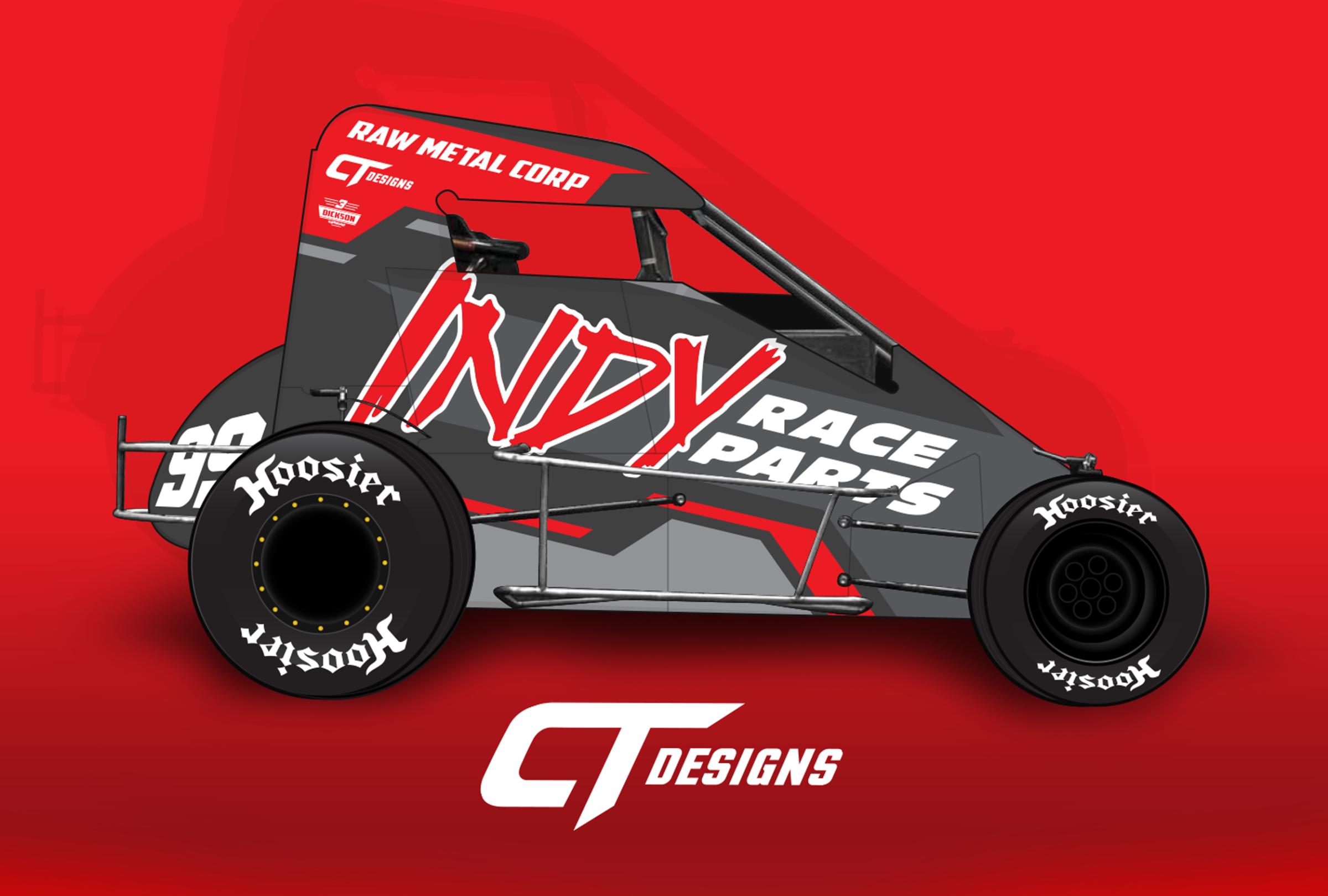 Indy Race Parts Esports Midget Design by Clayton W Tilley - Trading Paints
