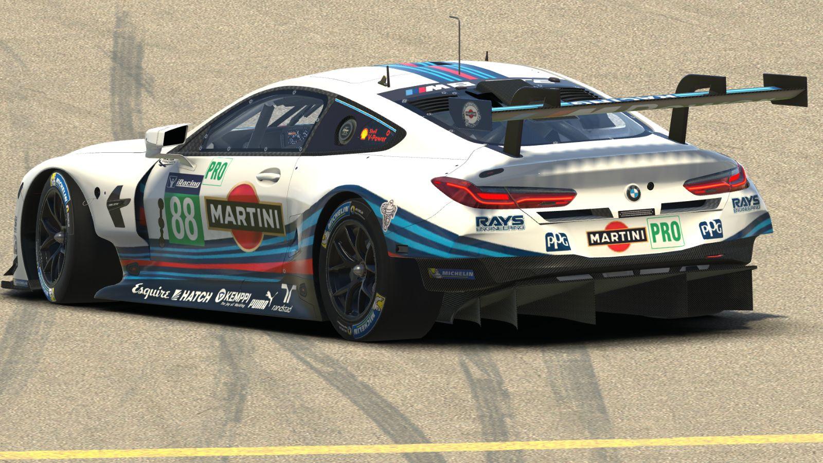BMW M8 Martini Racing by Stephane Parent - Trading Paints