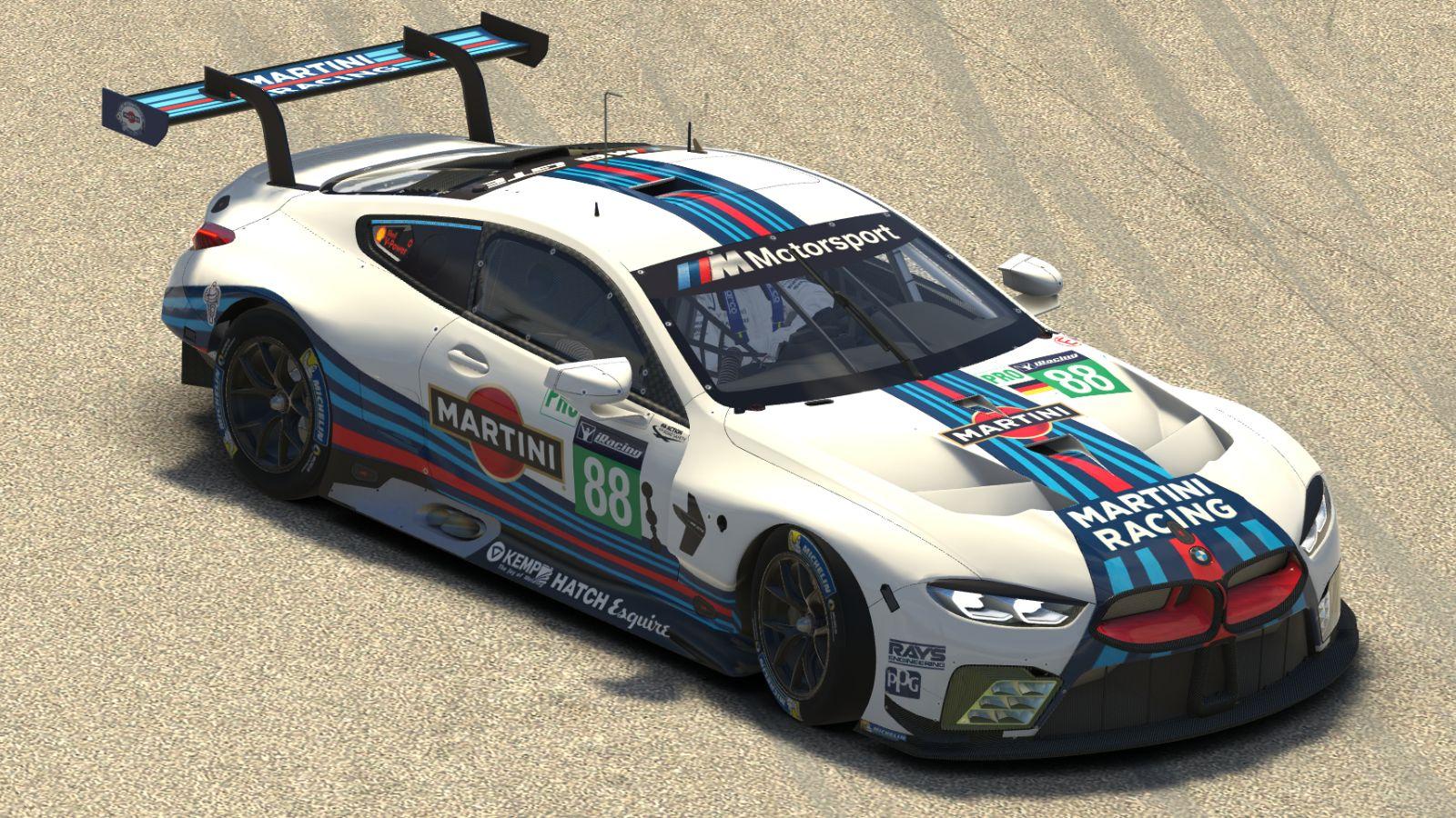BMW M8 Martini Racing by Stephane Parent - Trading Paints