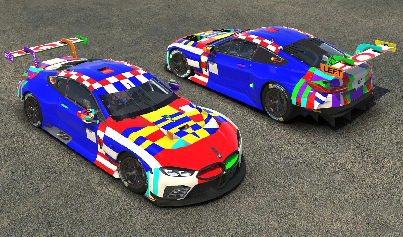 BMW M8 Stripes by Clyde Coman - Trading Paints