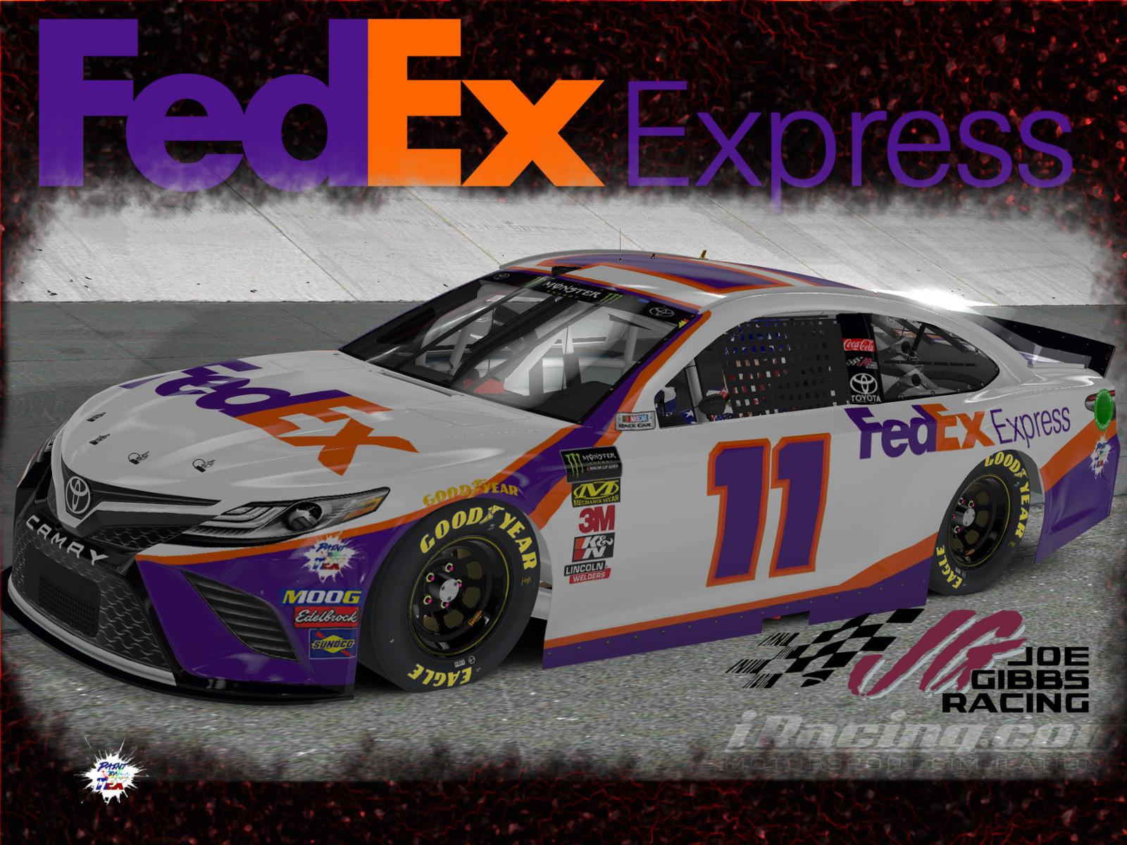 Joe Gibbs Racing - Denny Hamlin FedEx by John Schilling - Trading Paints