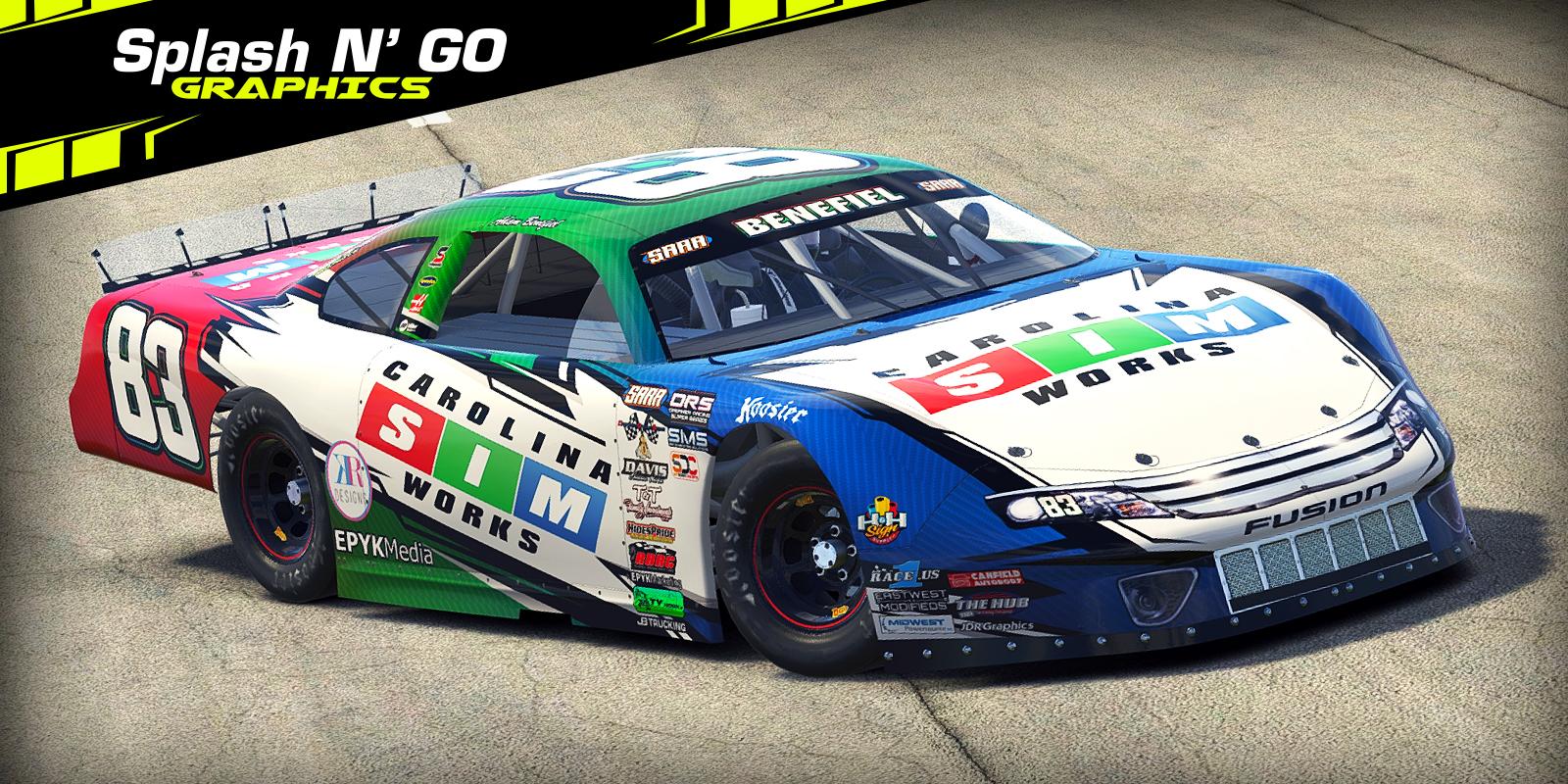 Carolina Sim Works Super Late Model by Cosmin I. - Trading Paints