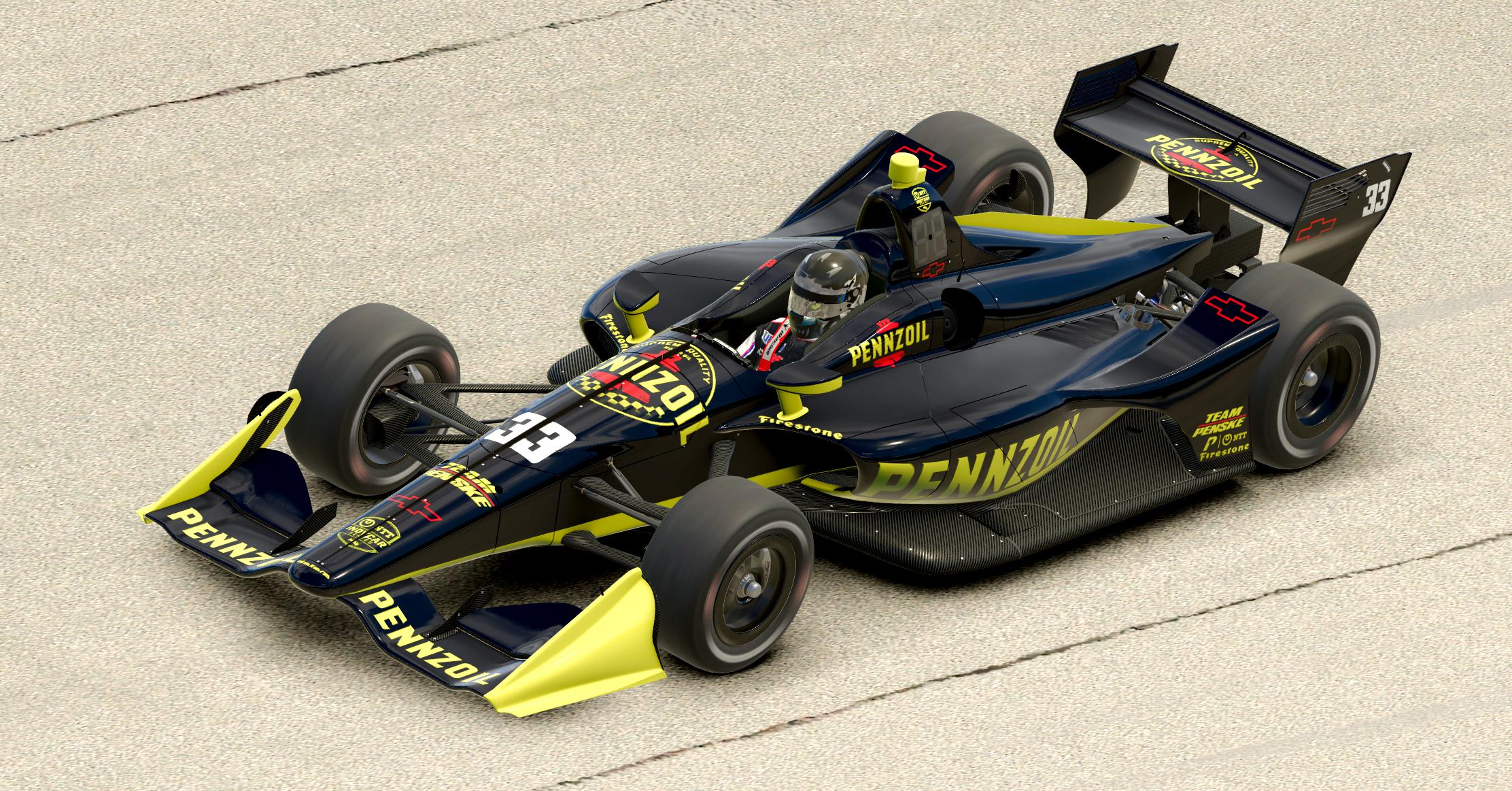 Penske Pennzoil Fictional Indycar Dallara IR18 by Corey H. - Trading Paints