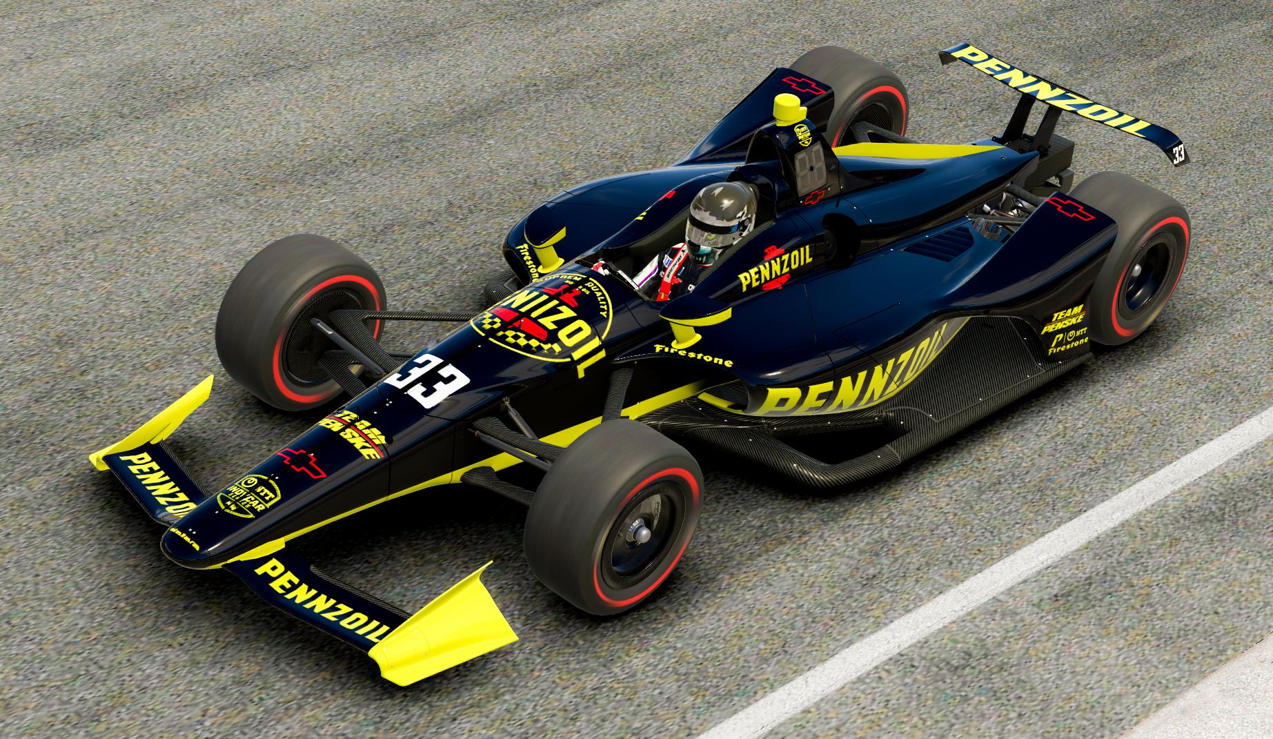 Penske Pennzoil Fictional Indycar Dallara IR18 by Corey H. - Trading Paints