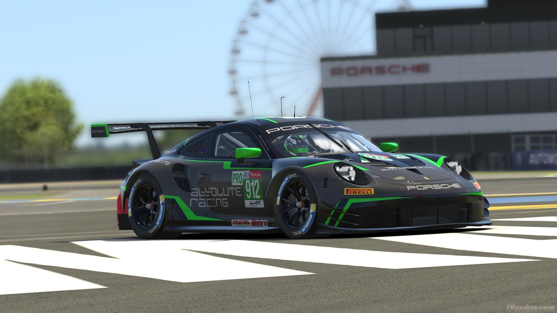 Porsche 911 RSR Absolute Racing Green #912 by Niclas Domino - Trading ...