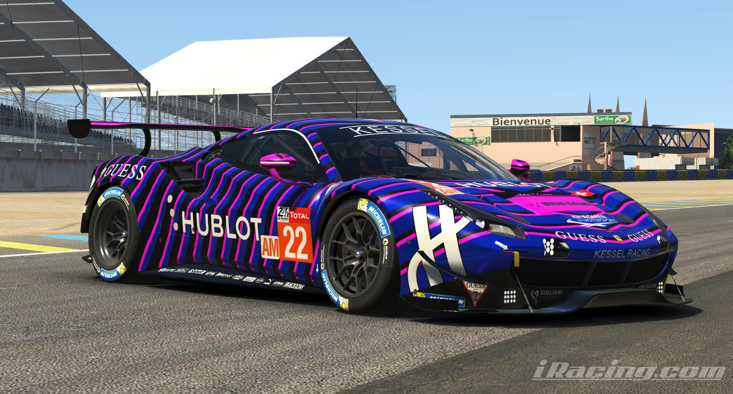 Kessel Racing #83 "Iron Dames" Ferrari 488 GTE 2019 Le Mans livery by ...