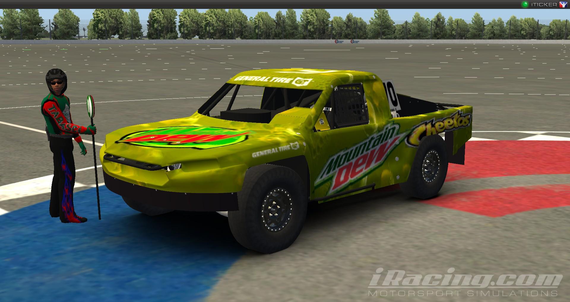 pro 2 truck mountain dew by R D Vaughan - Trading Paints